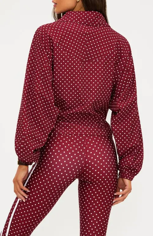 Beach Riot Polka Dot Zip Jacket