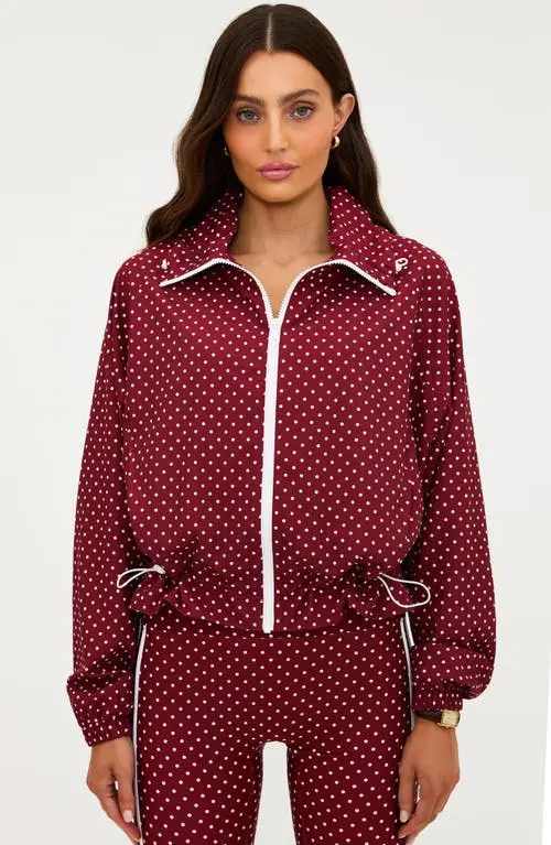 Beach Riot Polka Dot Zip Jacket