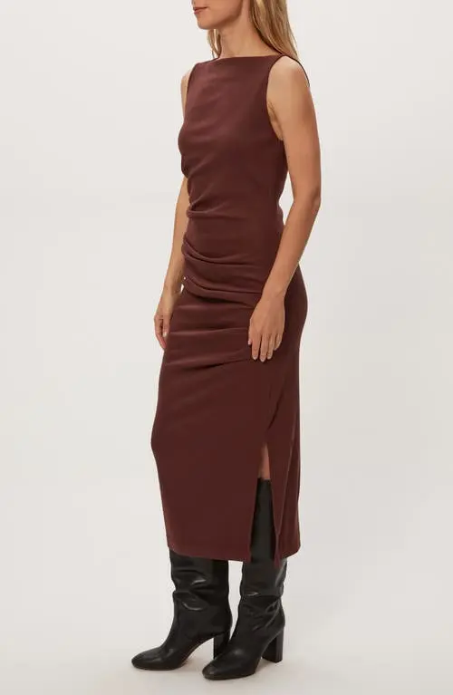 Michael Stars Ruched Sleeveless Maxi Dress