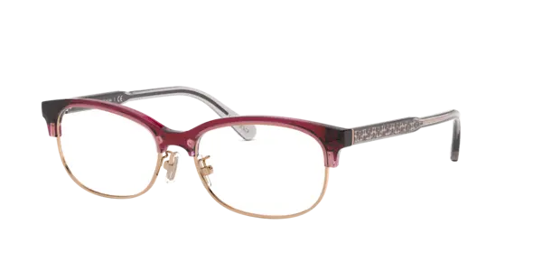Coach Hc6144 Eyeglasses - Transparent Mauve,or Rose