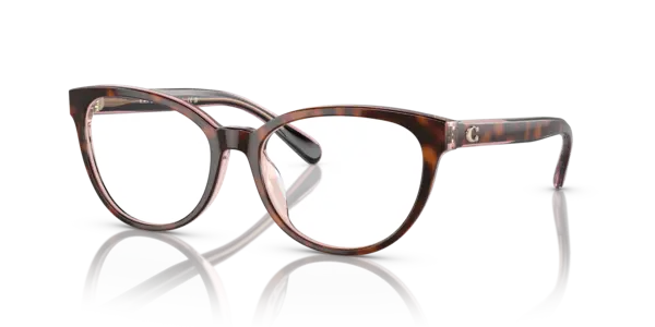 COACH Hc6210u Glasses - Tortoise,transparent Pink