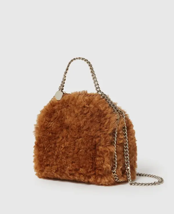 Stella McCartney Falabella Plush Mini Tote Bag - Ginger