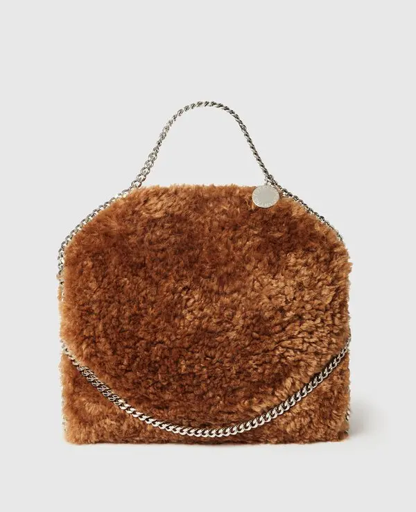 Stella McCartney Falabella Plush Fold-over Tote Bag - Ginger