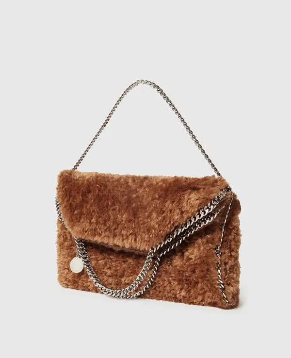 Stella McCartney Falabella Plush Fold-over Tote Bag - Ginger