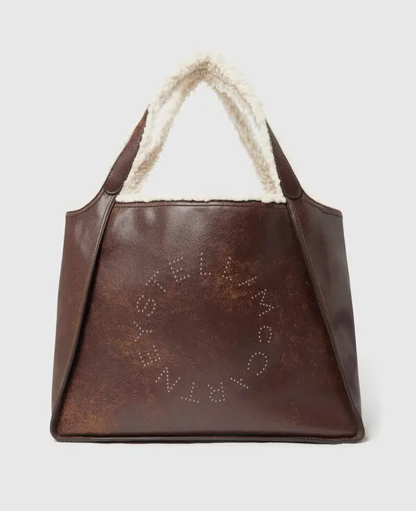 Stella McCartney Logo Tote Bag - Espresso