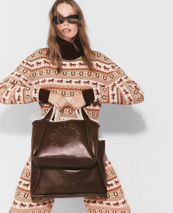 Stella McCartney Logo Tote Bag - Espresso