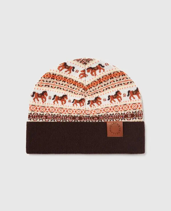Stella McCartney Wool Beanie - Fair Isle
