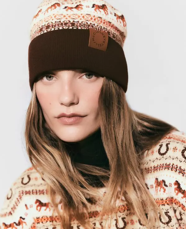 Stella McCartney Wool Beanie - Fair Isle