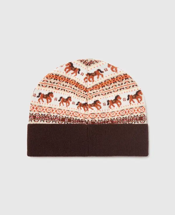Stella McCartney Wool Beanie - Fair Isle