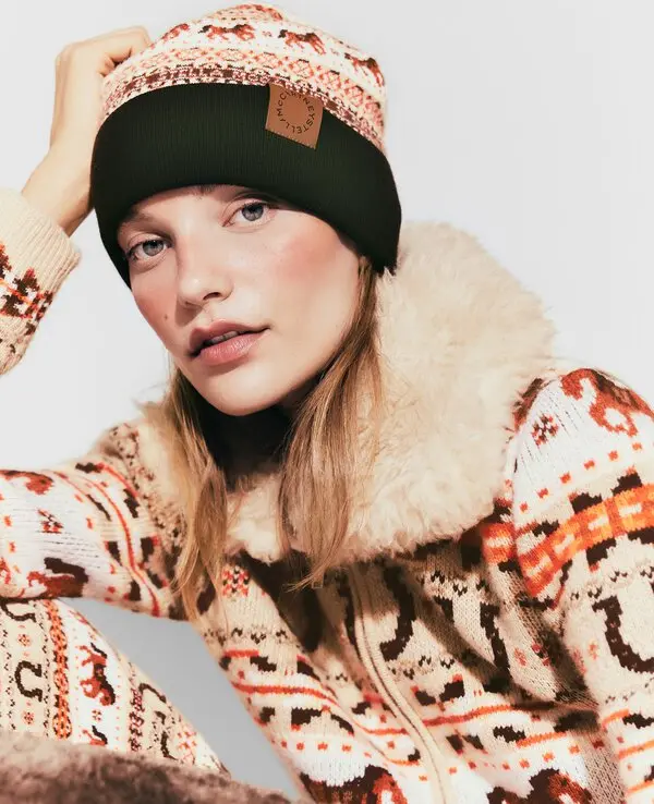 Stella McCartney Wool Beanie - Fair Isle