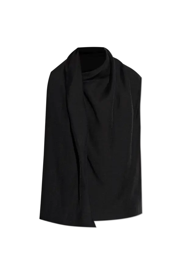 TOTEME Top With Decorative Shawl - Black