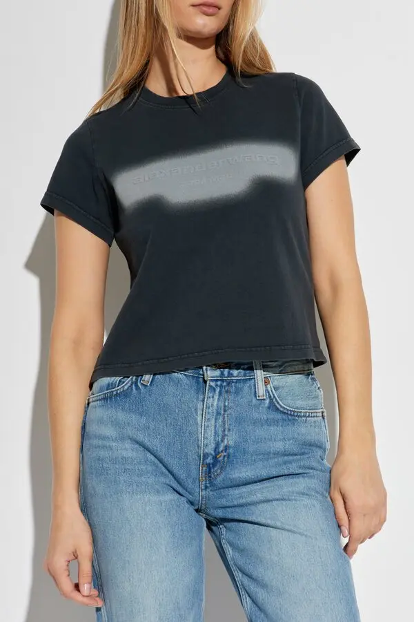 Alexander Wang Logo T-shirt - Grey