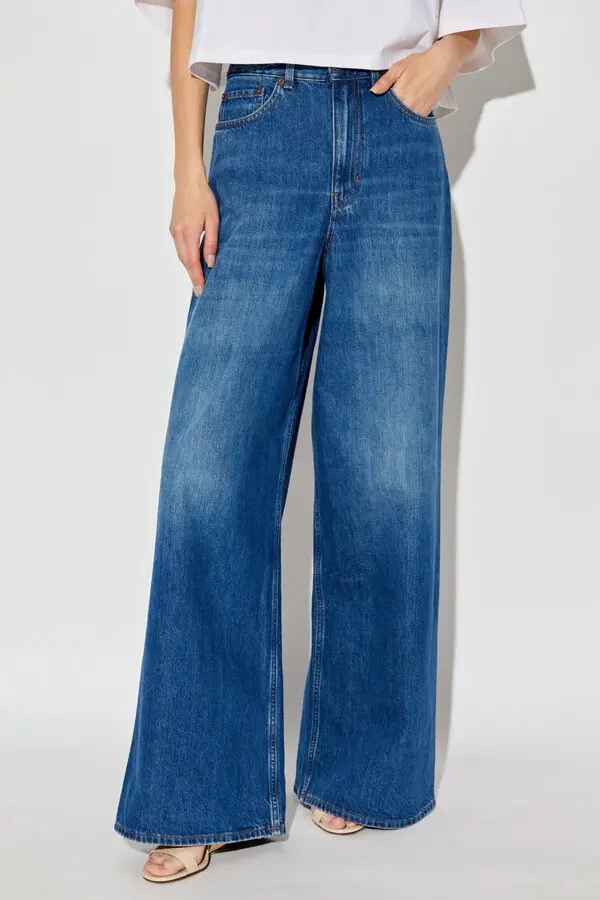Chloé High-waisted Wide Leg Jeans - Blue
