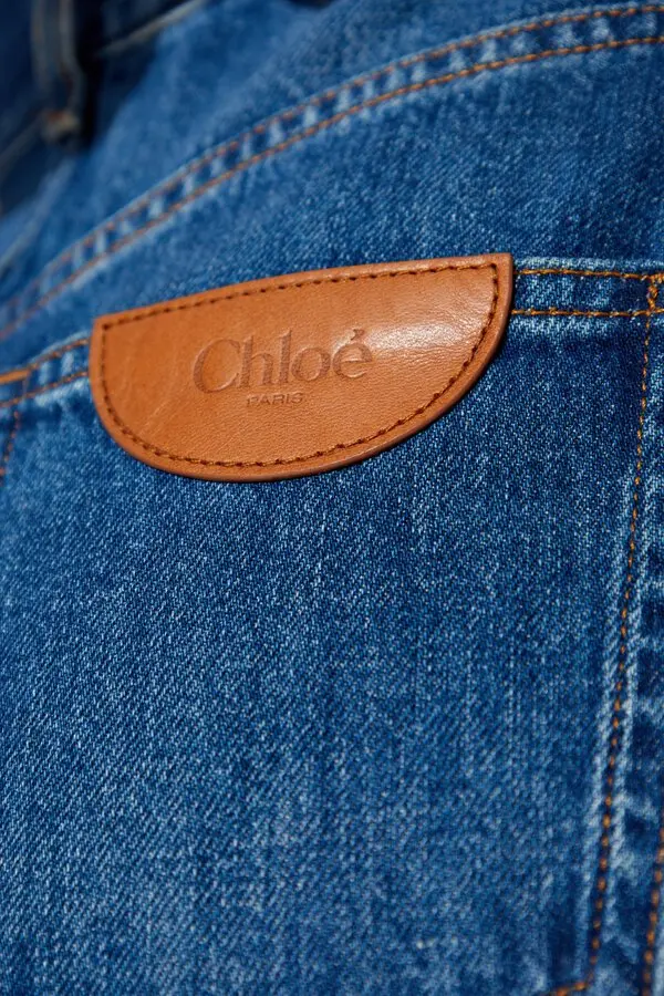 Chloé High-waisted Wide Leg Jeans - Blue