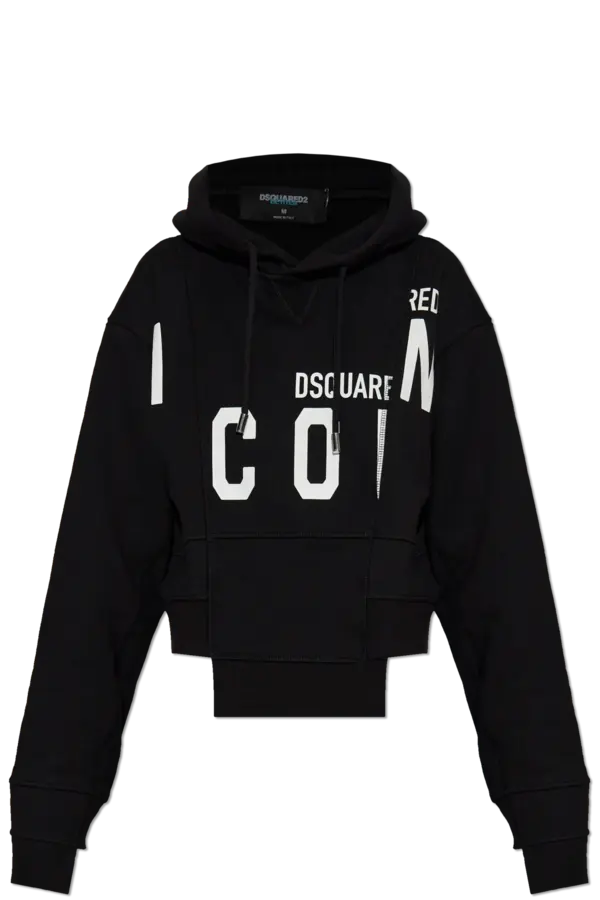 Dsquared2 X Bettter Cropped Sweatshirt With Icon Print - Black