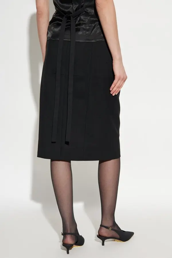 Alexander McQueen Wool Skirt With Pockets