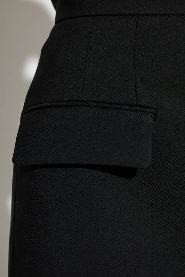 Alexander McQueen Wool Skirt With Pockets