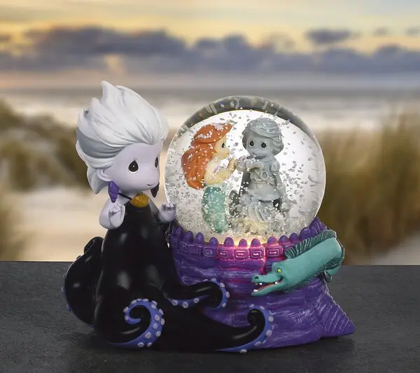 PRECIOUS MOMENTS Disney Ariel Inside With Ursul A Outside Globe - One-color