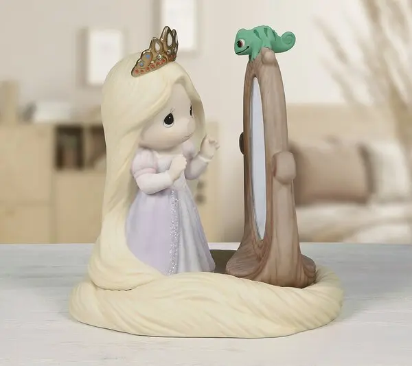 PRECIOUS MOMENTS Disney Rapunzel With Mirror Fi Gurine - One-color