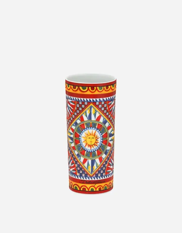 Dolce & Gabbana Cylindrical Porcelain Vase