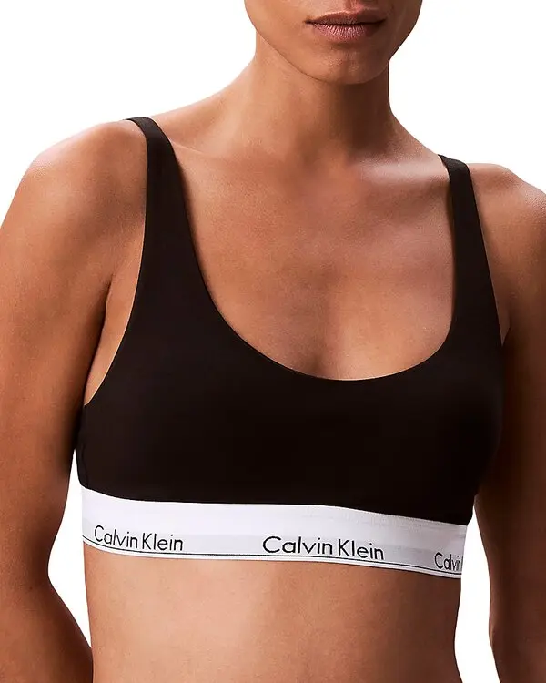 Calvin Klein Lightly Lined Bralette - Black