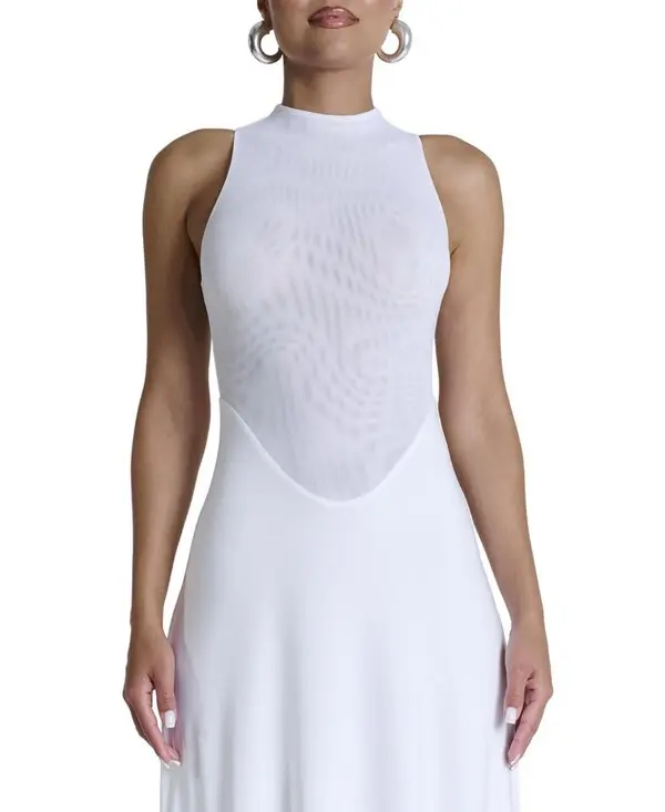 knee length dresses for ladies Black Hourglass Rib Midi Dress main image 0