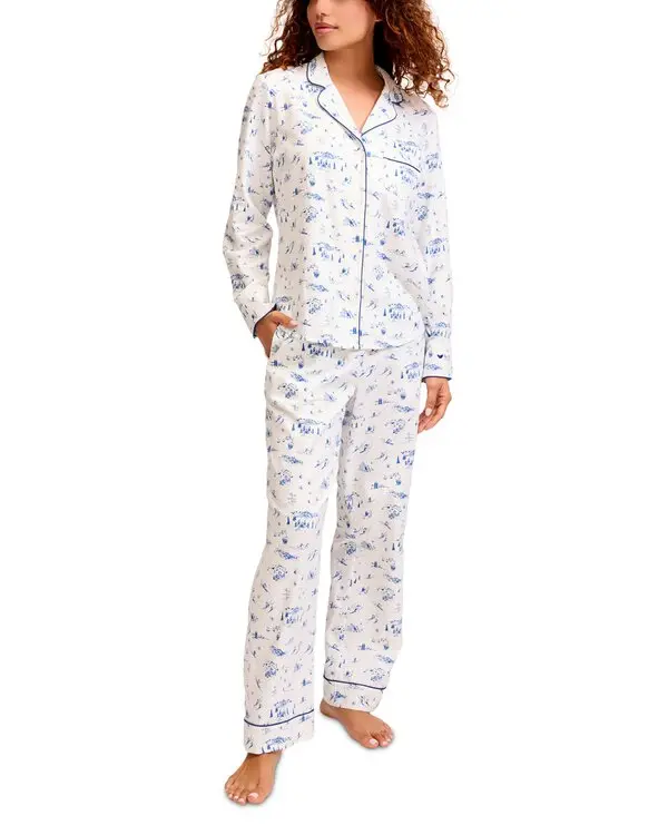 PETITE PLUME Chalet Toile Twill Pajama Set