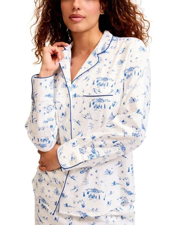 PETITE PLUME Chalet Toile Twill Pajama Set