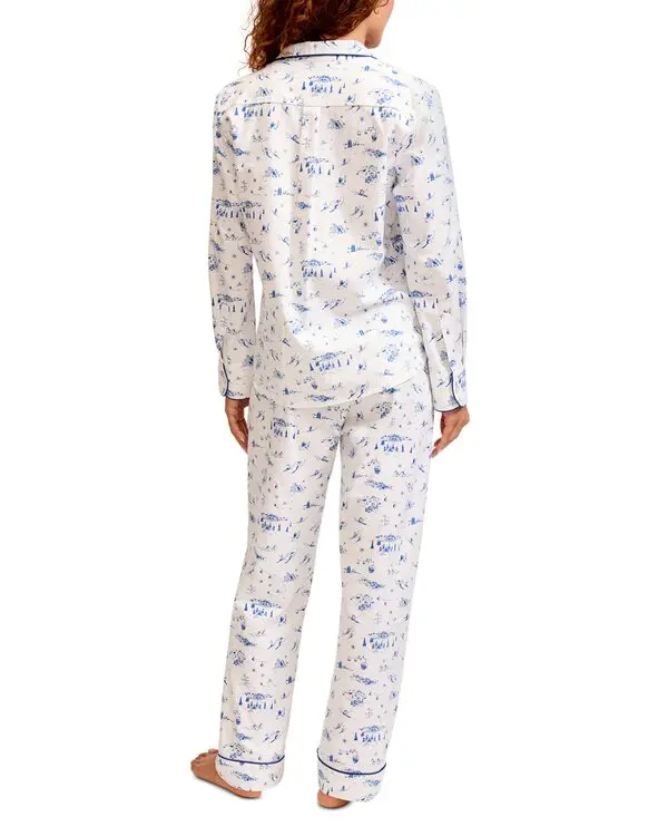 PETITE PLUME Chalet Toile Twill Pajama Set