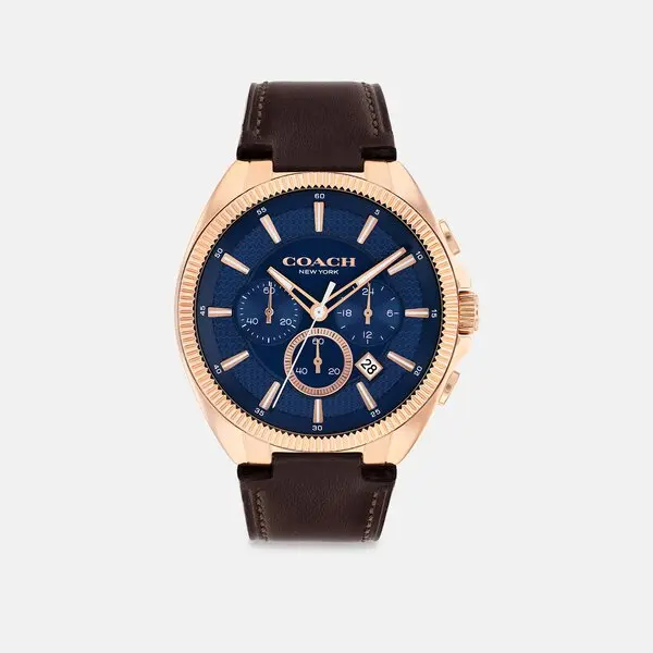 COACH Jackson Chronograph Watch, 45mm - Brown