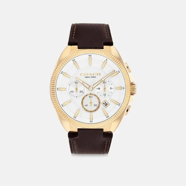 Coach Jackson Chronograph 45mm Strap Watch - Brown
