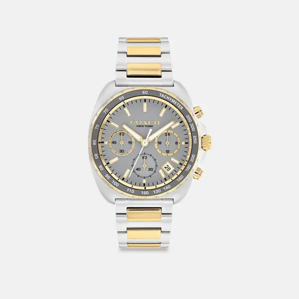Coach Charter Chronograph Bracelet Watch 39mm - Two Tone