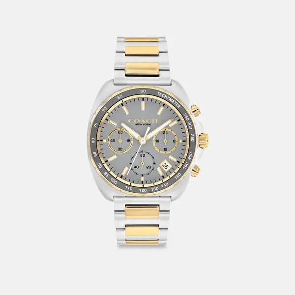 COACH Charter Chronograph Bracelet Watch 39mm - Two Tone