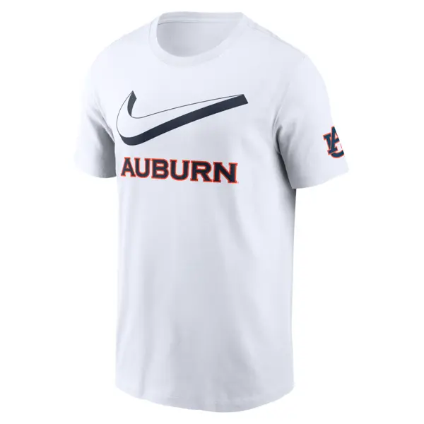 Nike Auburn Primetime Campus 2-hit Swoosh College T-shirt - White