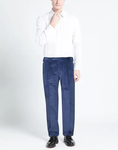 Incotex Corduroy Tapered Leg Pants - Blue
