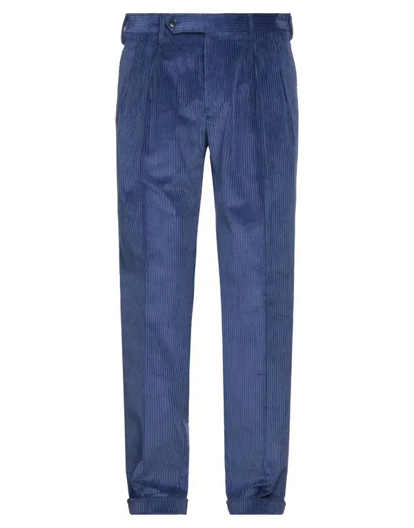 Incotex Corduroy Tapered Leg Pants - Blue