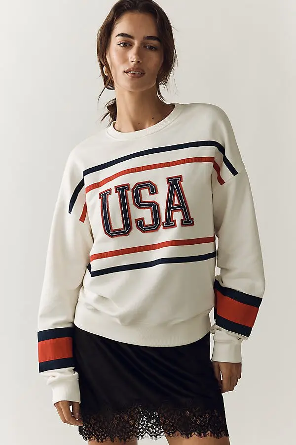 Beach Riot Crewneck Sweater - Firework Colorblock