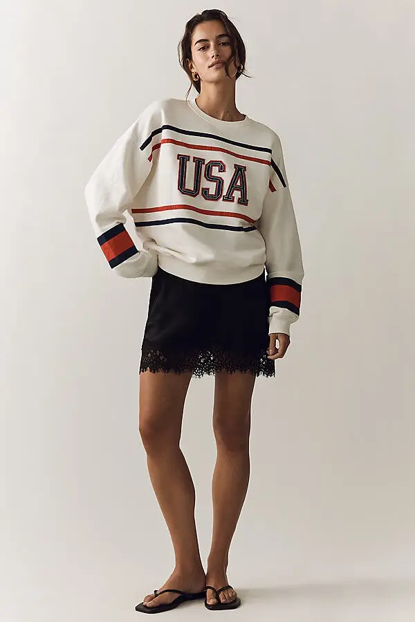 Beach Riot Crewneck Sweater - Firework Colorblock