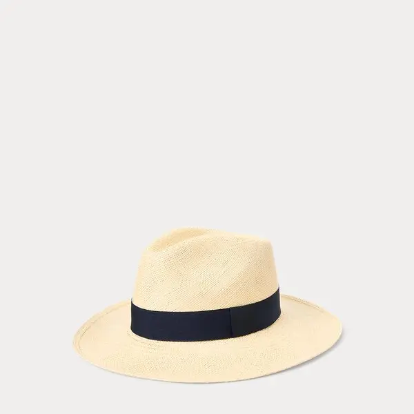 Ralph Lauren Toquilla Straw Brimmed Hat - Natural