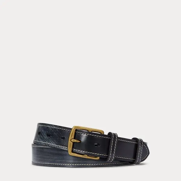 Ralph Lauren Bridle Leather Belt - Black