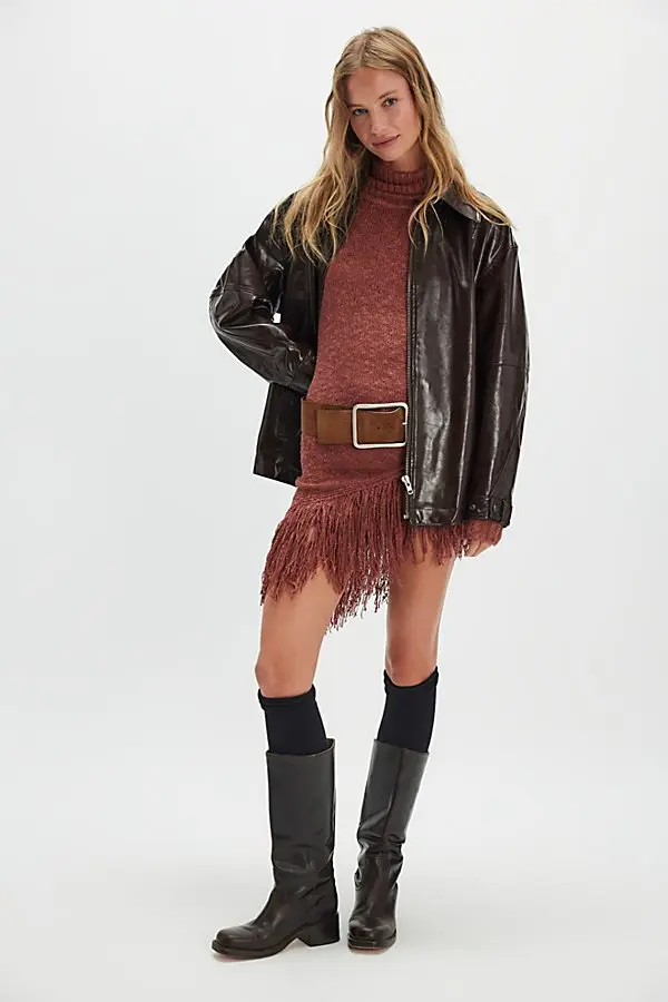 UNDERSTATED LEATHER Whole Lotta Trouble Knit Dress