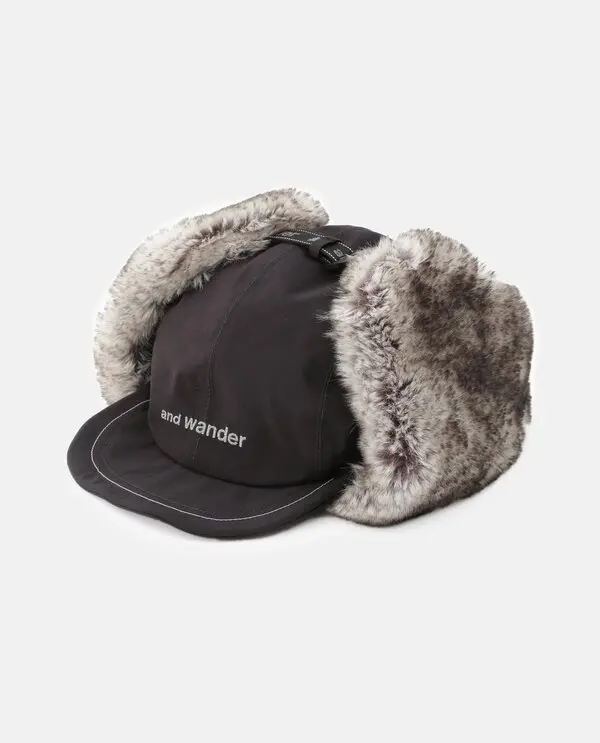 AND WANDER Cordura 3l Boa Trapper Hat - Black
