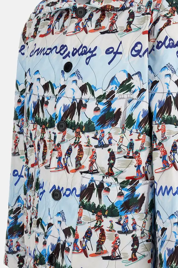 ALESSANDRO ENRIQUEZ Printed Quilted Jacket - Multicolor