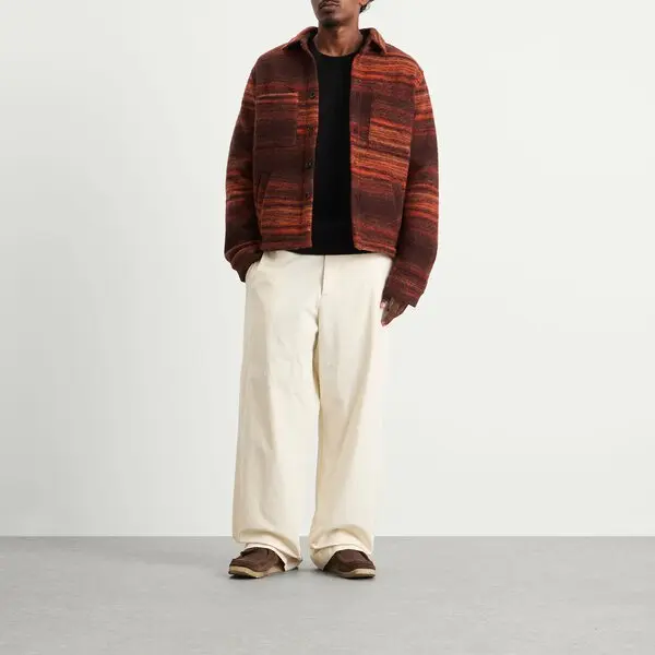 PERCIVAL Missisipi Boiled Wool Jacquard Overshirt - Multi