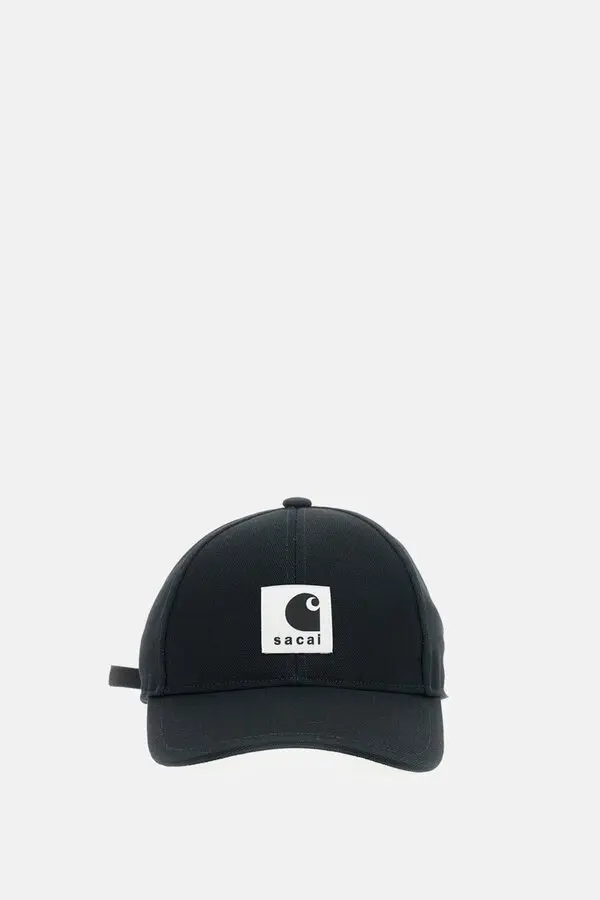 Sacai X Carhartt Wip Baseball Cap - Black