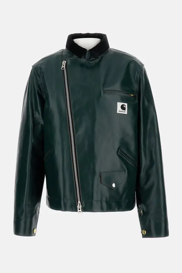 Sacai X Carhartt Wip Leather Jacket