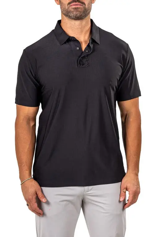 MACEOO Golfascension Stretch Nylon Polo - Black