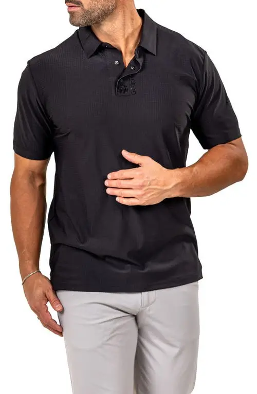 MACEOO Golfascension Stretch Nylon Polo - Black