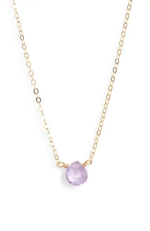 NASHELLE Birthstone Pendant Necklace - Gold Fill