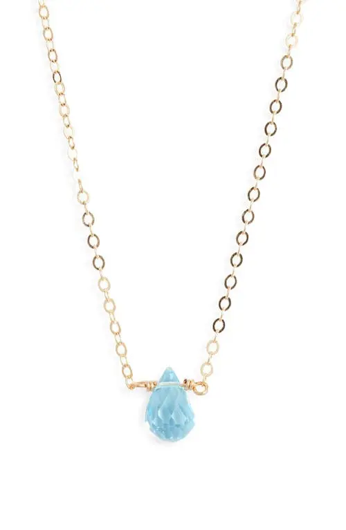 NASHELLE Birthstone Pendant Necklace - Gold Fill